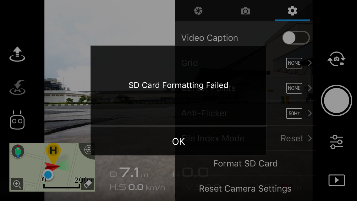 Invalid SD card | DJI FORUM
