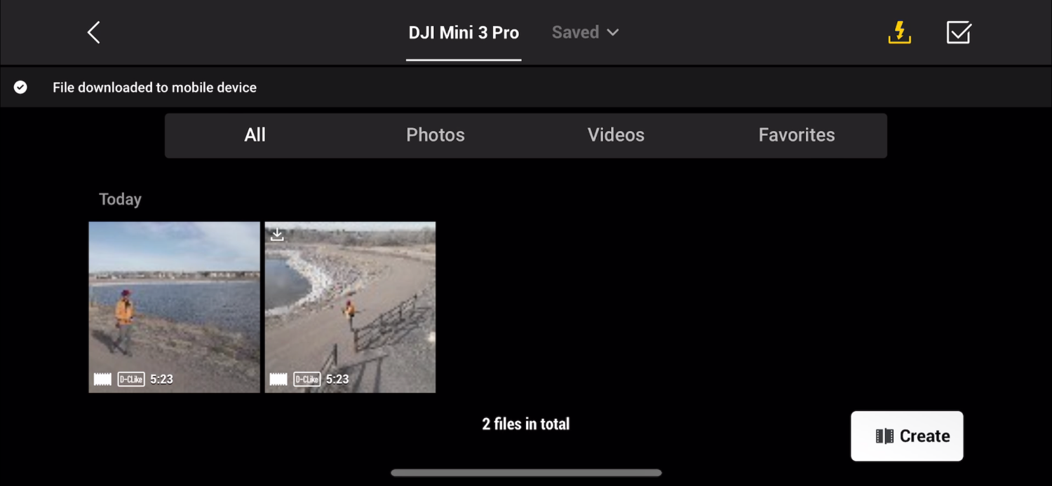 M3P with DJI RC says video transferred but not in album | DJI FORUM