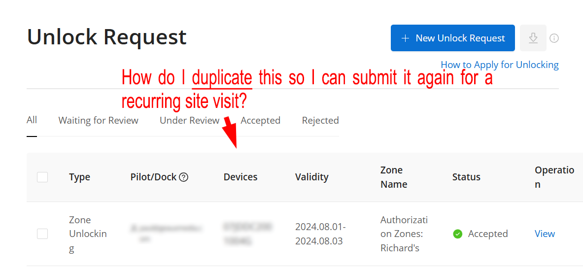 Duplicate Unlock Request for a recurring mission | DJI FORUM